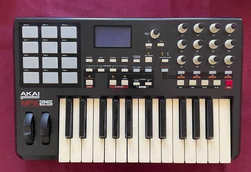 Akai MPK25 миди клавиатура