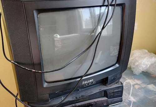 Телевизор бу и видеомагнитофон