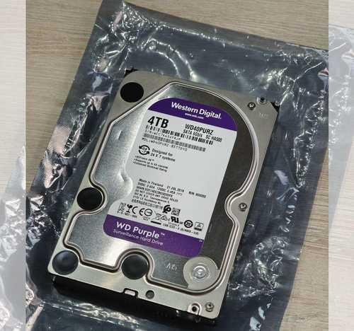 Жесткий диск Western Digital 4tb Purple WD40purz