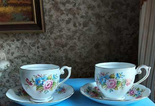 Чайные пары винтажные (2шт), Англия, 1960-е