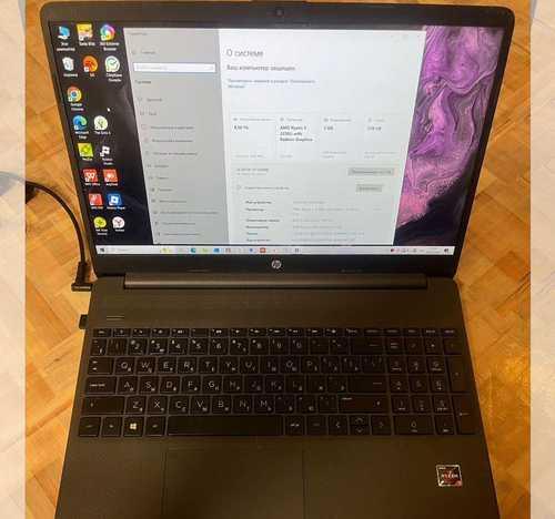 15.6" HP 15s-eq1041ur, Ryzen 3, RAM 4 ГБ, 256 ГБ, Radeon Graphics