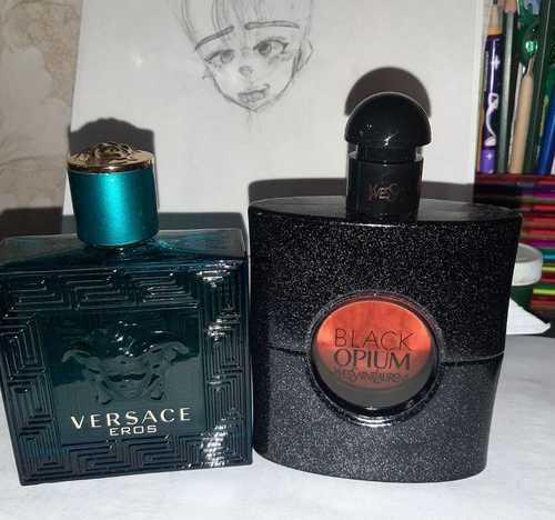 Versace eros, Ysl black opium