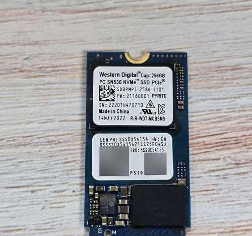 SSD Western Didital M2 nvme 256Gb