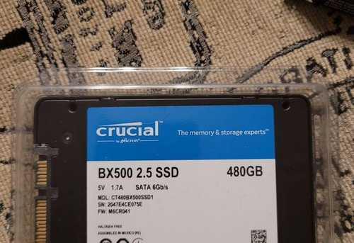 SSD накопитель Crucial BX500 480GB новый