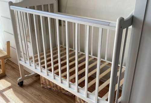 Детская кровать для новорождённых 120*60