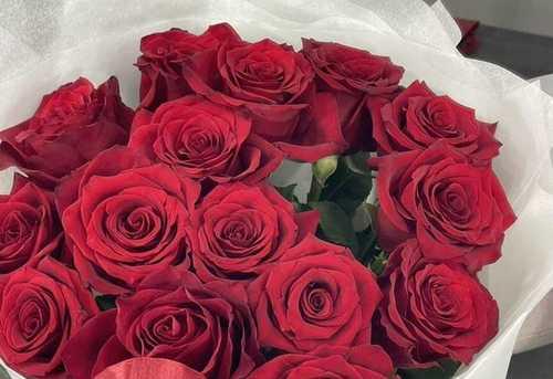 Красные розы, розы Эквадор, букет роз