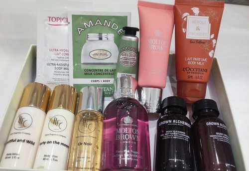 L'Occitane, HFC, Molton brown, Elemis, Erborian