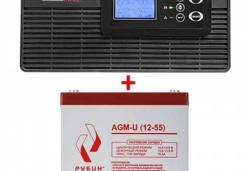 Ибп Hiden Control HPS20-1012 + Рубин AGM-U 12-55
