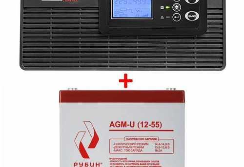 Ибп Hiden Control HPS20-1012 + Рубин AGM-U 12-55