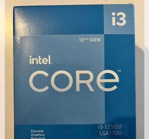 Процессор intel core i3 12100f