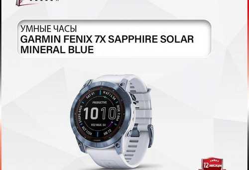 Garmin fenix 7X Sapphire solar mineral blue