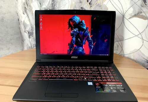 Игровой ноутбук 15.6" MSI GP62M 7RDX-1660RU, 1128 ГБ, Core i5-7300HQ, RAM 8 ГБ, GeForce GTX 1050 4 ГБ