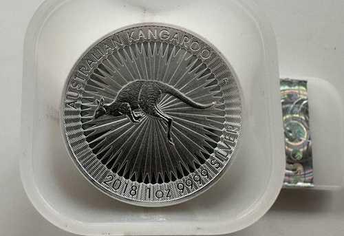 Серебряная монета Кенгуру 31,1 г 2018 года