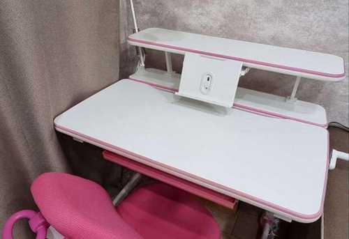Парта-стол трансформер Volare Pink fundesk+кресло