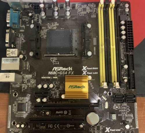 Материнская плата asrock n68c-gs4 fx