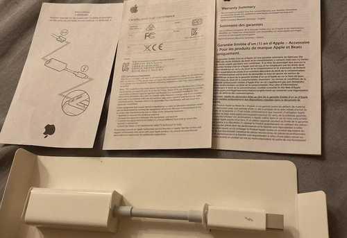 Apple thunderbolt to gigabit ethernet adapter