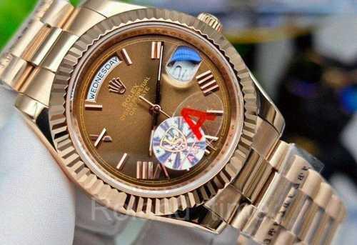 Брутальные мужские механические часы Rolex daydate