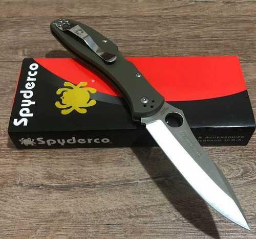 Нож Spyderco Centofante зеленый