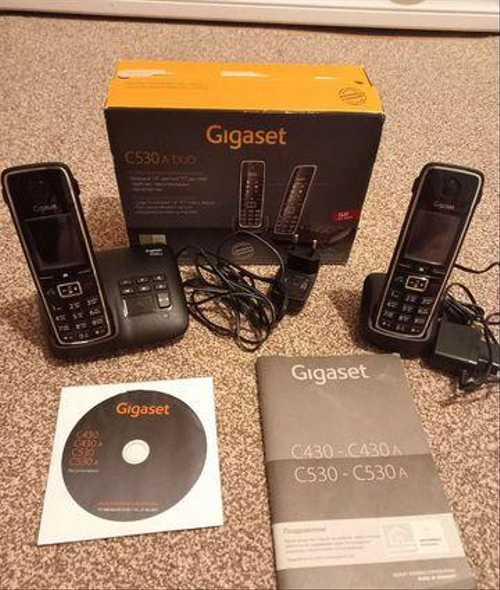 Телефон dect gigaset c530a duo