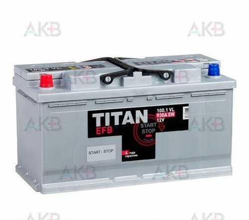 Аккумулятор titan EFB 6ст-100.1 VL 100 Ач прям