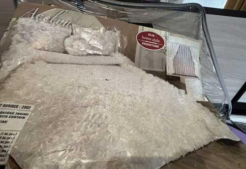Покрывало на 2 х спальную кровать атласное
