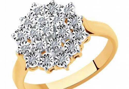 Кольцо Diamant из золота, 51-210-00720-1, р.18