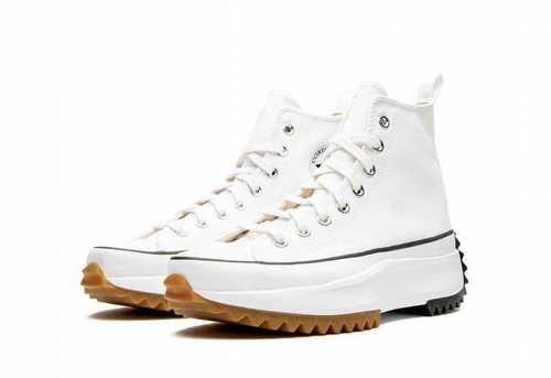 Converse run star hike hi white