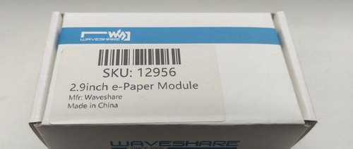 Монохромный дисплей 2.9 inch e-Paper Module