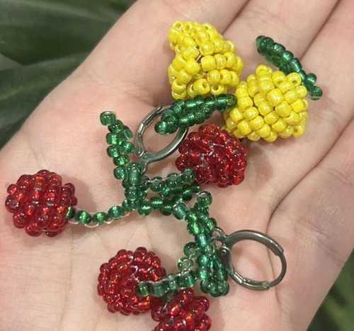 Серьги из бисера