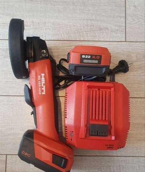 Аккумуляторная болгарка ушм Hilti AG 125-A22