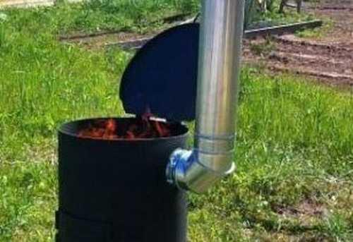 Печь для сжигания мусора Дымок-4 200 литров (4 мм)