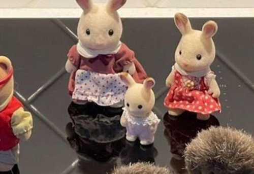 Sylvanian families семья шоколадных кроликов