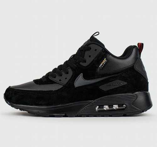 Кроссовки Nike Air Max 90 Mid Black with Fur