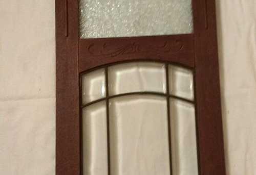Старинные детали дверцы от шкафа со стеклом