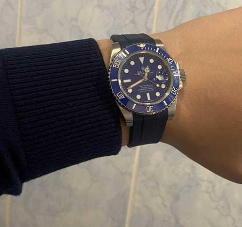 Часы rolex submariner smurf