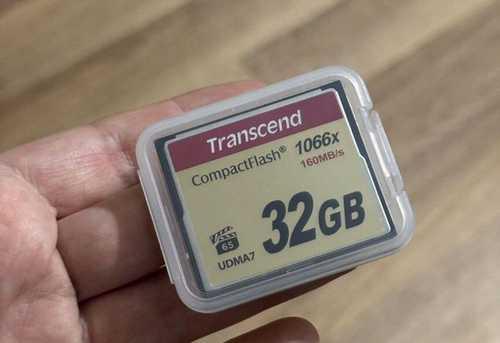 Карта памяти Transend Compact Flash CF 32 gb