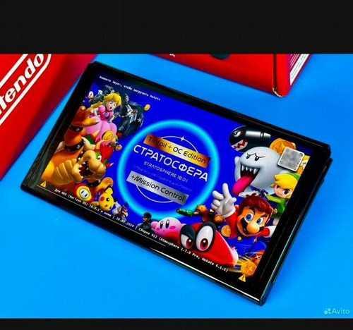 New прошитая Nintendo Switch Oled 576GB с играми