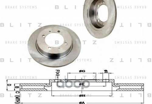 Диск тормозной BS0163 Blitz