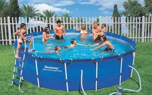 Большой бассейн Bestway 457x122 фильтр, лестница
