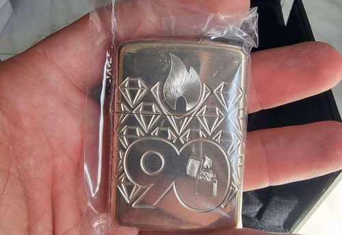 Зажигалка zippo 90th sterling silver limited