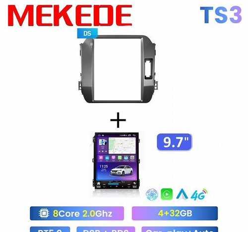 Магнитола 9.7 дюйма Kia Sportage 3 SL DS 2010-2016 Mekede TS3 4 32G carplay