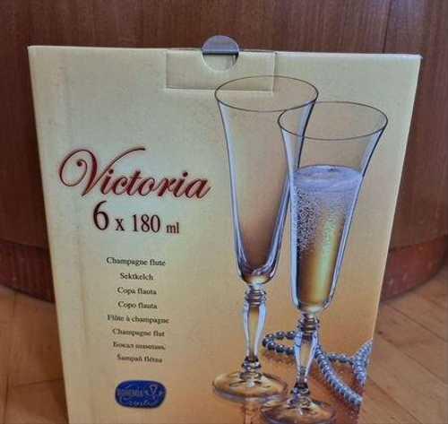 Бокалы для шампанского Bohemia Crystal Victoria