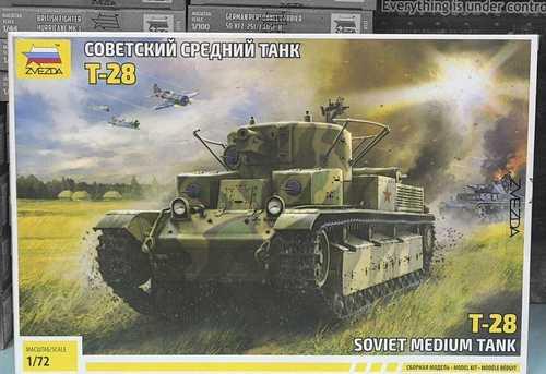 Сборная модель танка Т-28 (1:72) Звезда