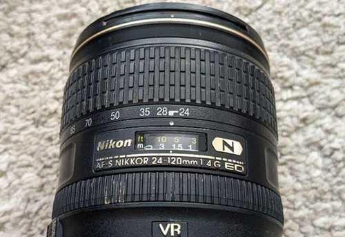 Объектив AF-S nikkor 24-120mm f/4G ED VR