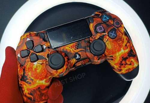 Геймпад Sony Dualshock 4 (Красное пламя)