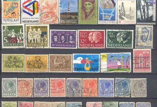 Большая коллекция марок нидерланды (6 фото) гаш