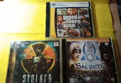 Компьютерные игры на пк GTA 4, Stalker, Sacred 2