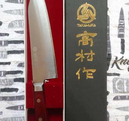 Takamura Японский кухонный шеф нож 16,5см SG2