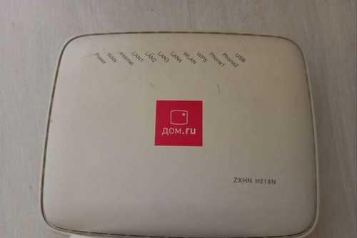 Wifi роутер Dom.ru ZTE zxhn H218N