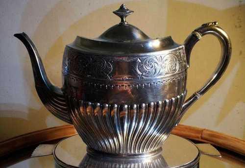 Бульотка/чайник на подогреве Англия антик